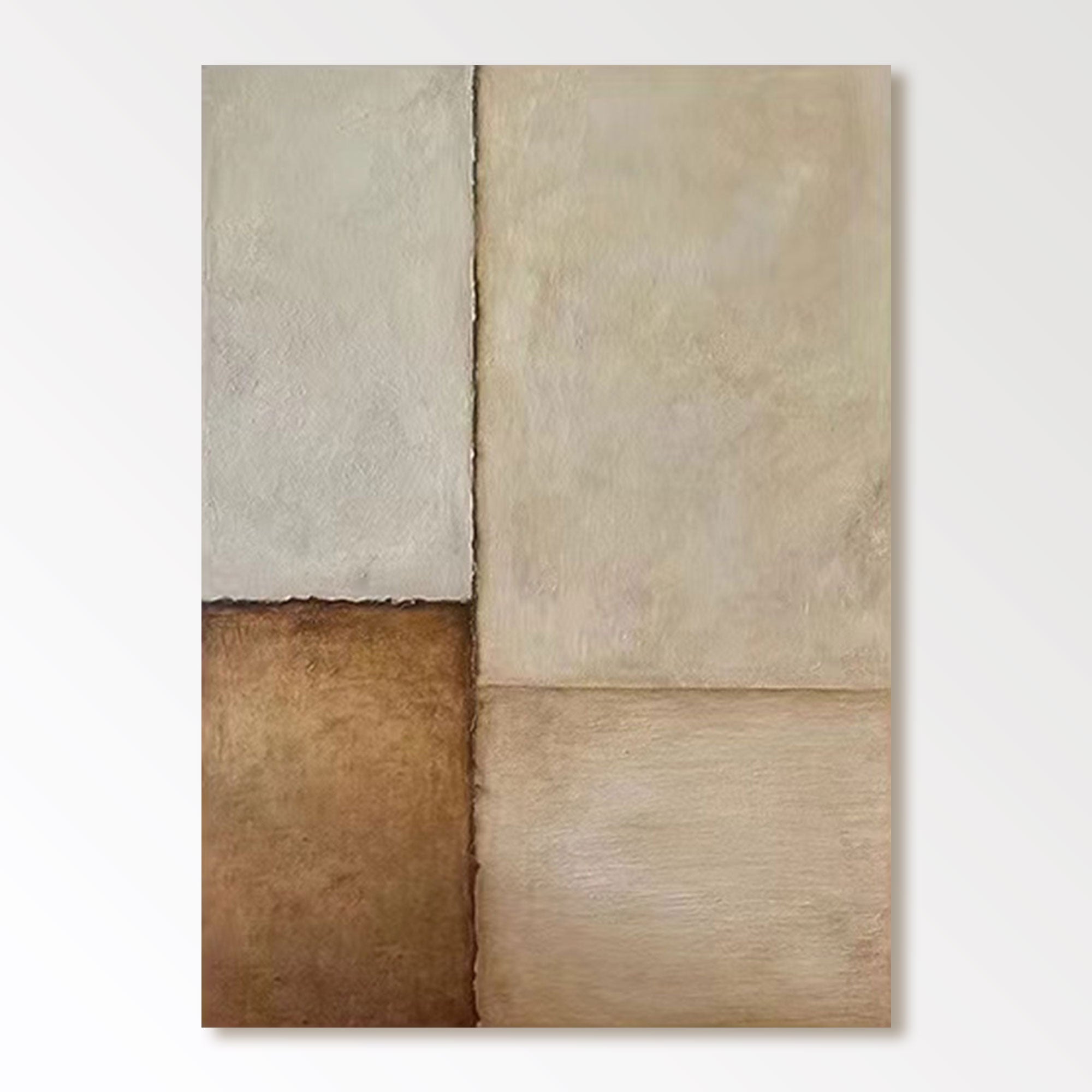 Wabi Sabi Painting Brown&Beige "Temporal Layers" – nukeart