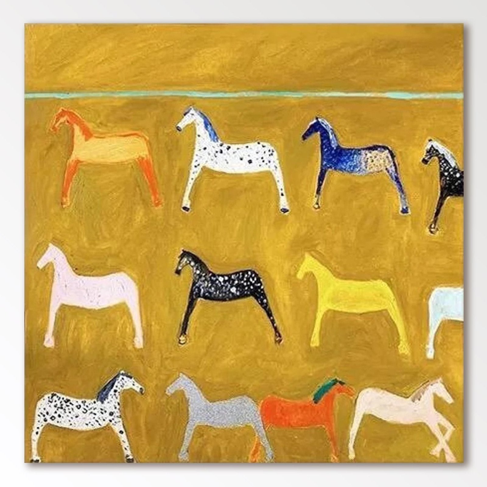 Square Animal Abstract Minimalist Fantasy Decor Modern Wall Art