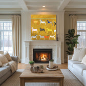 Square Animal Abstract Minimalist Fantasy Decor Modern Wall Art