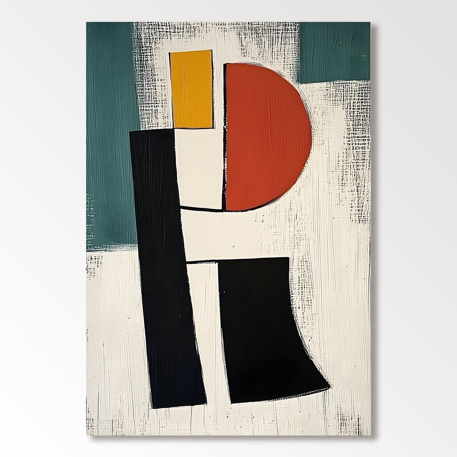 Large Colorful Vertical Abstract Modern Wall Art Minimalist Plaster ...