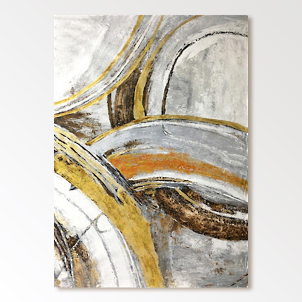 Large Vertical Earthy Tone Abstract Modern Wall Art Plaster Oil ...