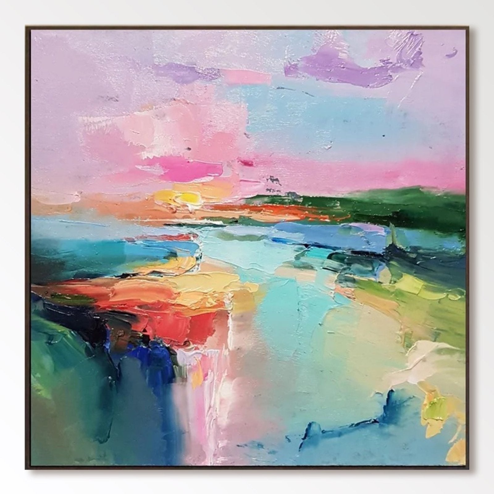 Square Abstract Minimalist Fantasy Decor Modern Wall Art