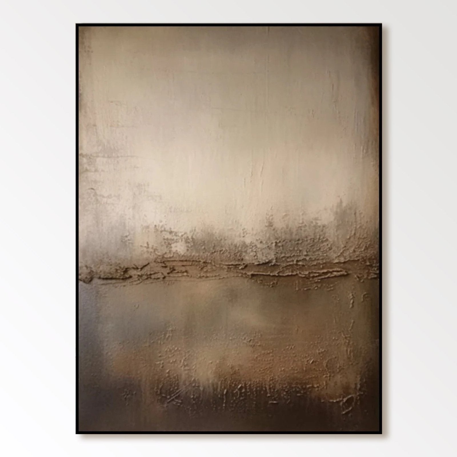 Vertical Wabi Sabi Abstract Minimalist Contemporary Wall Art on Canvas