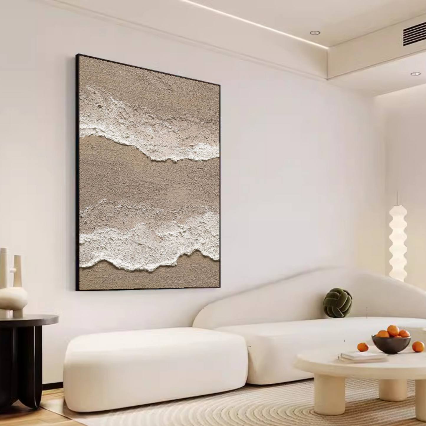 Textured Plaster Oil Painting "Sonata" – nukeart