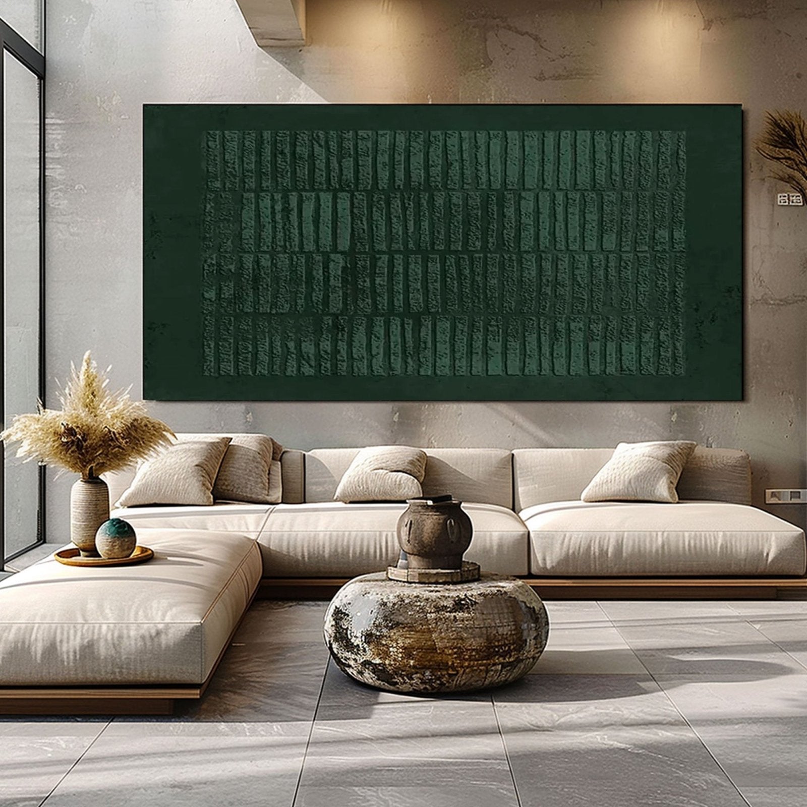 Large Wabi Sabi Abstract Plaster Morden Wall Art Painting on Canvas ...